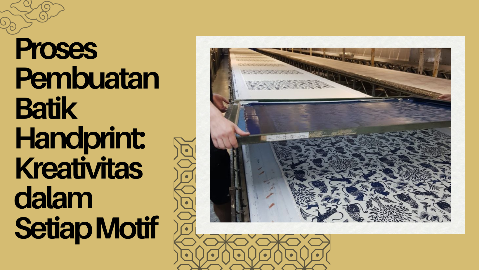 Proses Pembuatan Batik Handprint: Kreativitas dalam Setiap Motif - tabinaco